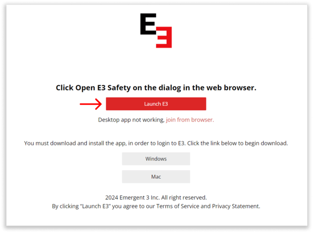 Create an Account and Login to E3