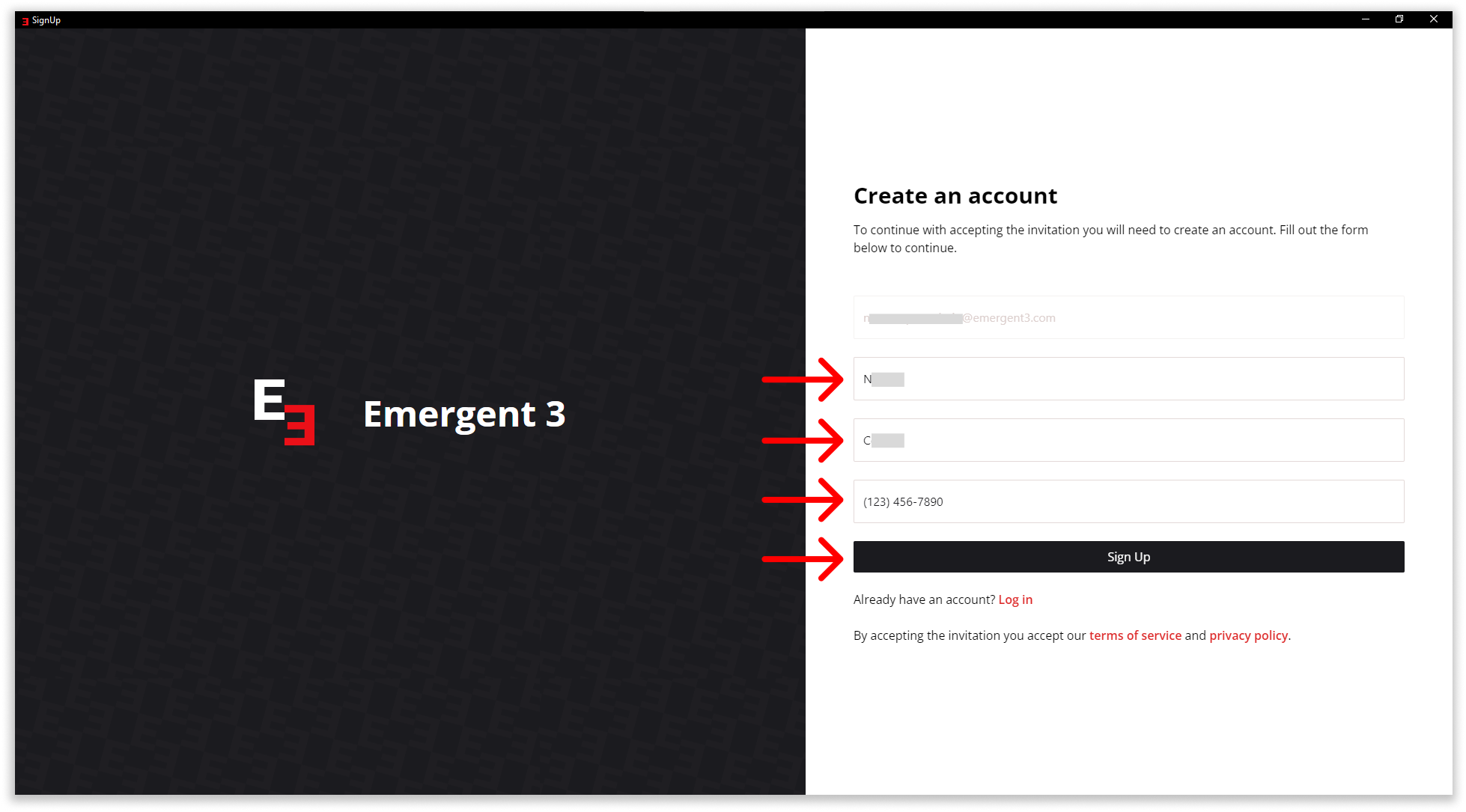 Create an Account and Login to E3
