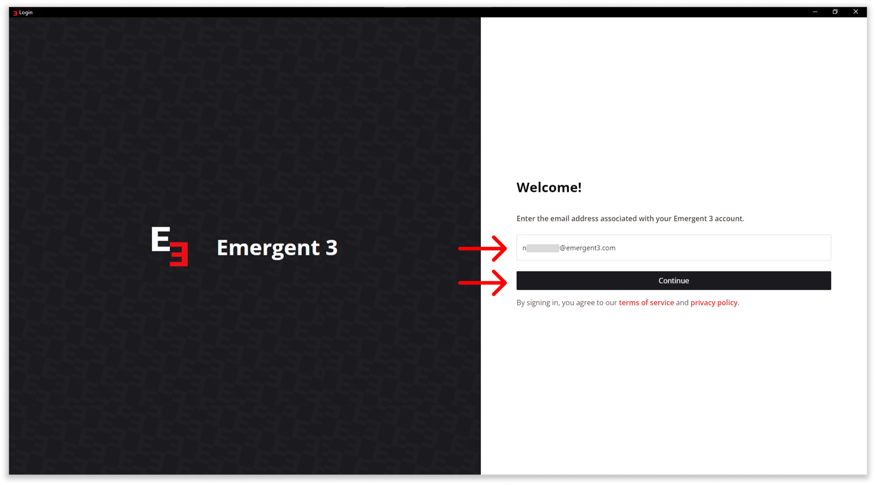 Create an Account and Login to E3