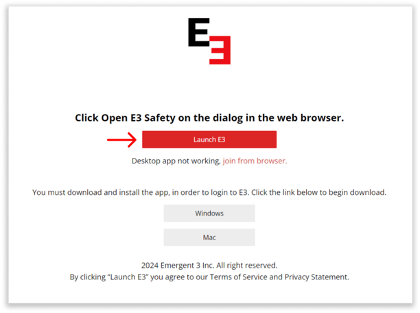 Create an Account and Login to E3