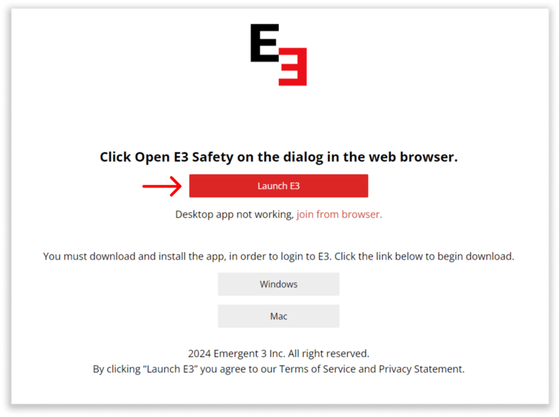 Create an Account and Login to E3